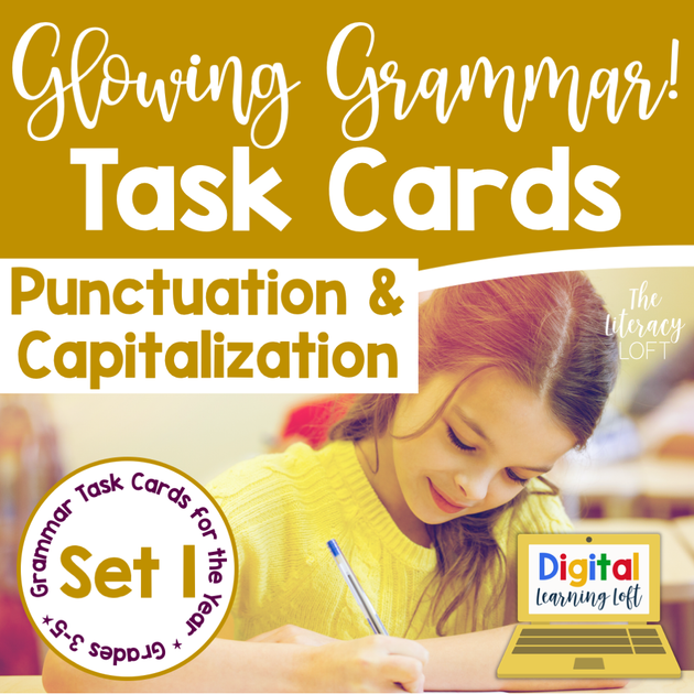 Punctuation & Capitalization Task Cards | Google Slides & Forms – The ...