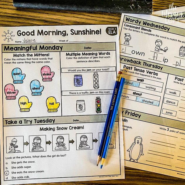 ELA + Math Morning Work 1st Grade {The Bundle} | Distance Learning | G ...