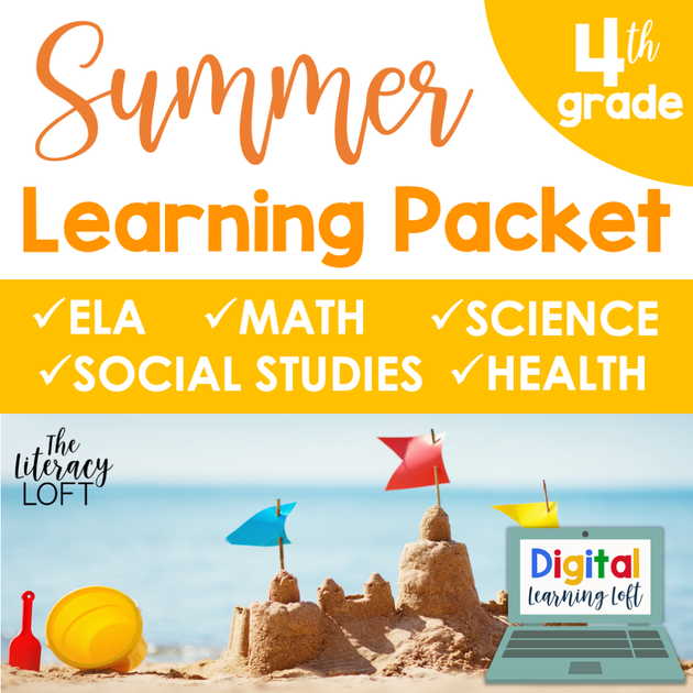 Summer Learning Packet (4th Grade) Google Slides + Print – The Literacy ...